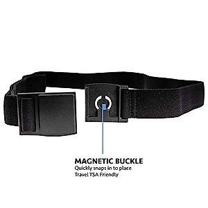 FLYT Solo Belt - Minimalist Web Nylon Belt with Quick-Release Magnetic Plastic Buckle, TSA Friendly