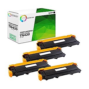 TCT Premium Compatible Toner Cartridge Replacement for Brother TN-420 TN420 Black works with Brother HL-2220 2230 2240 2270 2280, MFC-7360 7460 7860, DCP-7060 7065 7070 Printers (1,200 Pages) - 4 Pack