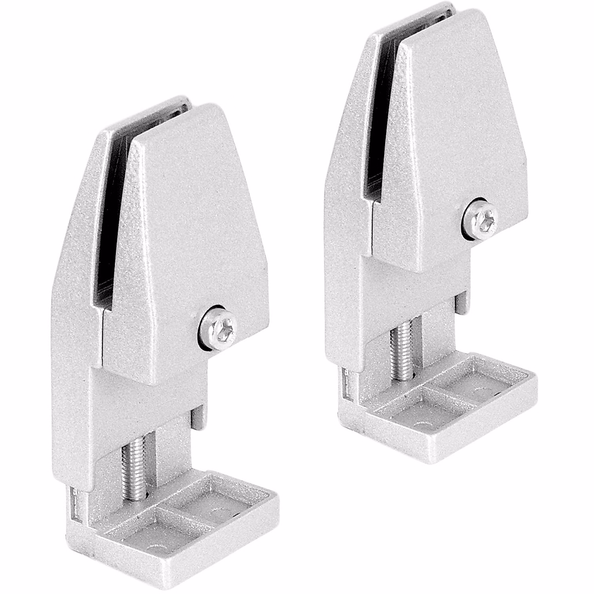VIVO Universal Privacy Panel/Acrylic Sneeze Guard Desk Clamps, Clamps Only, Fits Desks up to 2 inches Thick, Pack of 2, Silver, PP-CP-01S