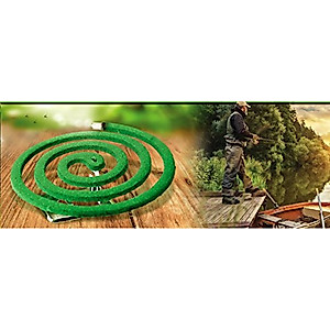 W4W Mosquito Repellent Coils - Outdoor Use Reaches Up to 10 feet - Each Coil Burns for 5-7 Hours (Three Pack Contains 12 coils & 6 Coil Stands)