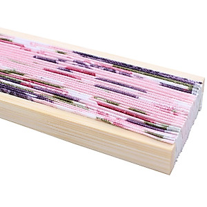 RAZZUM Bamboo Frame Fabric Pattern Dance Wedding Foldable Handbag Pink fan