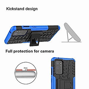 Yiakeng OnePlus 9 Pro Case, 1+9 Pro Cases, Shockproof Silicone Protective with Kickstand Hard Phone Cover for OnePlus 9 Pro (Blue)