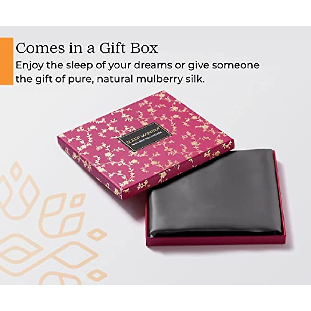 100% Mulberry Silk Pillowcase for Hair and Skin Health, Hidden Zipper, 22 Momme, Both Sides Smooth, Breathable and Natural, Machine Washable, Sleep Mantra (King, Charcoal Gray)