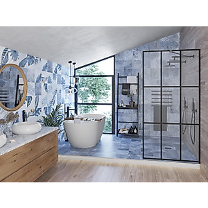 Merola Tile Nusa Sapphire 9-3/4" x 9-3/4" Porcelain Floor and Wall Tile