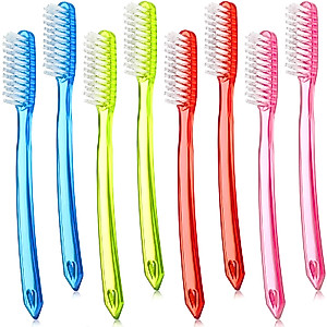 Zopeal Extra Hard and Firm Toothbrush for Adults Bulk Huge Head Bristle Full Head Manual Toothbrush for Cleaning(8 Pieces)