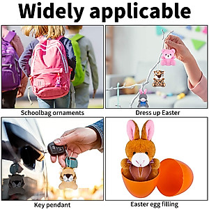 Ruisita 32 Pack Mini Plush Animals Toys Set, Jungle Animal Plush Toys Stuffed Animals Set for Easter Hunts, Basket Stuffers, Easter Party Favor, Goodie Bag Fillers