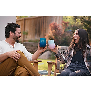 IRON °FLASK Insulated Wine Tumbler with Lid, w/Leak-Proof Lid - Keeps Drinks Hot & Cold w/Double Walled, Vacuum Stainless Steel Exterior - Travel Cup - Dark Rainbow, 14 Oz