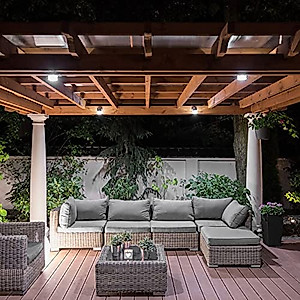 idee-home Patio Cushion Covers Replacement, Outdoor Cushion Covers Slipcovers for Patio Furniture, Couch Seat Cushions Cover with Zipper, Sunbrella Waterproof Slip Covers Outside (Set of 6, 20x22 in)