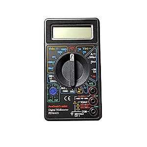 7 Function Digital Multimeter AC DC Voltage Resistance Current Transistor Diode Audible Continuity Buzzer and Square Wave Output