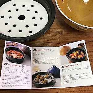 ノーブランド品 Mino Yaki Tagine Hot Pot, Gloves, Yellow, m87774520084