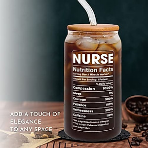 Nurse Gifts for Women - Gifts for Nurses, Nurse Appreciation Gifts - Nurses Week Gifts - Nursing Gifts, New Nurses Gifts, Nursing Graduation Gifts - RN Gifts for Nurses Women - 16 Oz Can Glass
