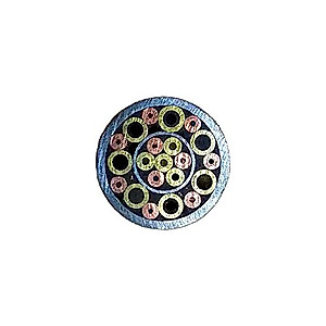 8mm Mosaic Pins Knife Handle Custom Knives Blank Blades Brass Copper Stainless Steel for Hunting Knives Pin (9.5cm)