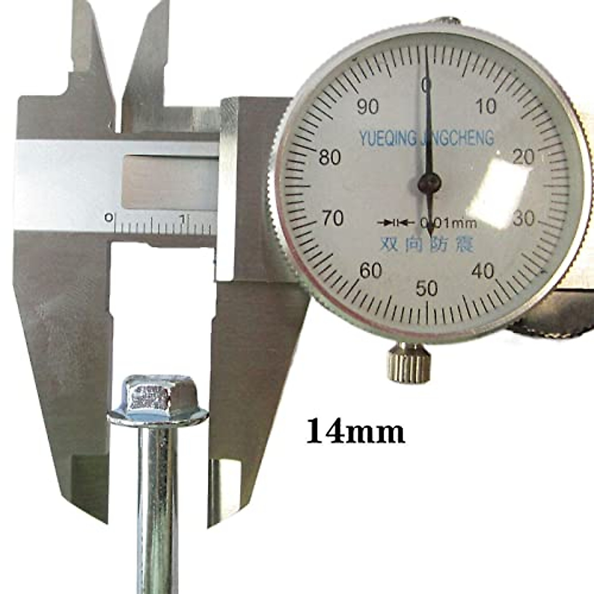 30Pcs Half Thread Hex Head M6 Lengthened Concave Carbon Steel for Gasoline Generator Garden Machine Lawn Mower (M6*170)