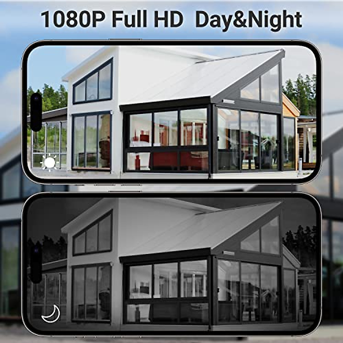 Swann Wireless Security Camera, Home Security Camera 1080p Full HD Indoor Outdoor Waterproof, Recharcheable Security Camera with Night Vision, 2-Way Talk, Heat, Motion Person Detection, Smart Alerts