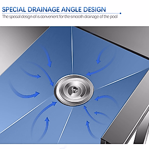 TELAM Small Dog Washing Station Stainless Steel 34'' Pet Grooming Tub Professional Pet Grooming Bathtub Bathing Station Small Dogs Cats Dog Wash Shower Sink with Push-in Walk-in Stairs