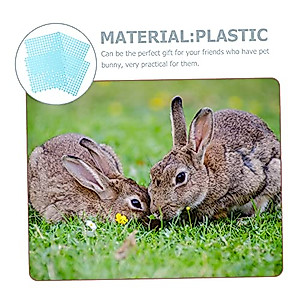 Mipcase 8 Pcs Rabbit Mats Bunny Cages for Rabbits Outdoor Outdoor+mat Outdoor Floor Mat Pet Cage Pads Chinchilla Cage Small Pet Bunny Rabbit Cage Mat Animal Cage Hole Mats Bunny Cage Pads
