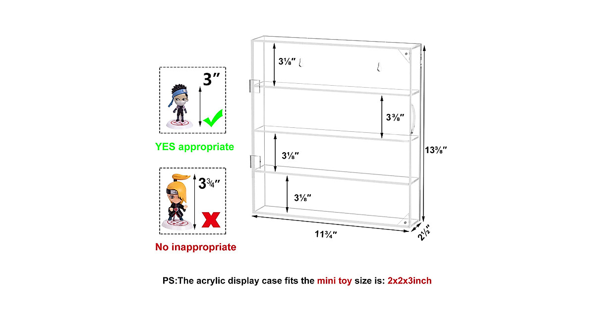AITEE Acrylic Display Case for Mini Funko Pop Figures