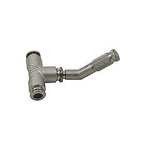 5 Pack- 1/4" 45-Degree Tee Mist Nozzle Complete -For High Pressure Misting