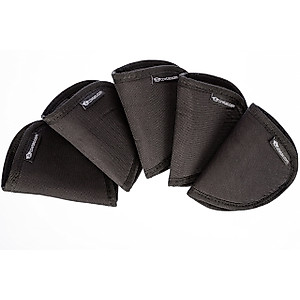 Velcro Holsters for Gun Safe by CCW Tactical - Universal Heavy Duty Pistol Revolver and Accessories Storage Organizer - Mounts Inside Safe Door, Black, 5-Pack