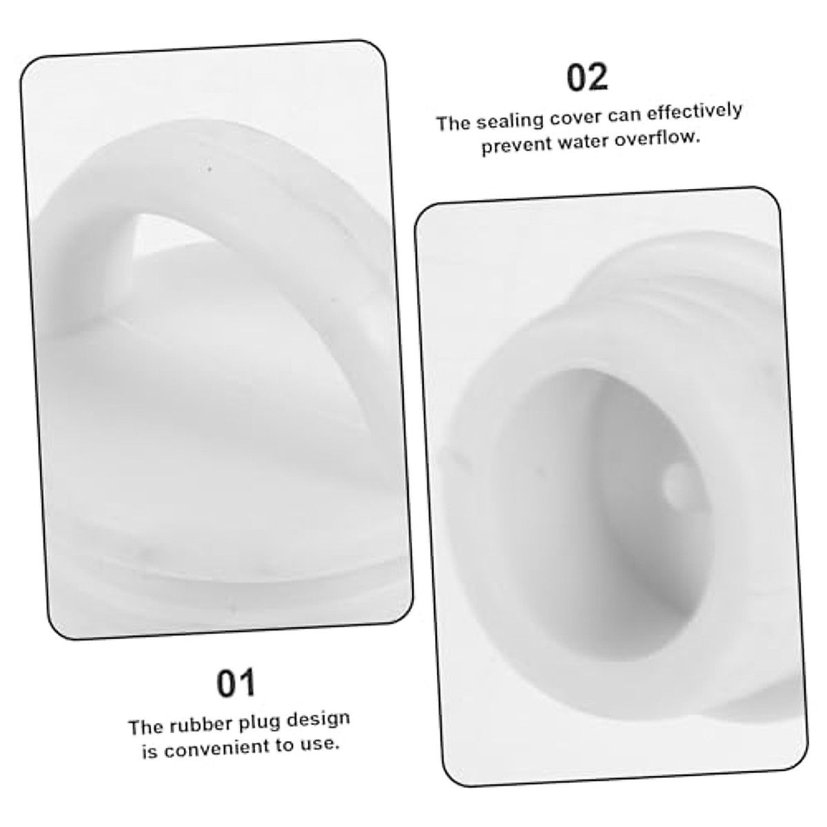 4Pcs Mop Bucket Rubber Stopper Sealing Plug for Drain Outlet Replacement Leakproof Drainage Solution for Mop Buckets Fits Standard Drain Outlets