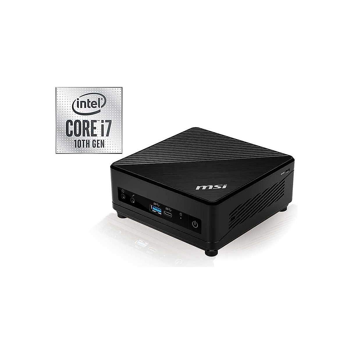 MSI Cubi 5 10M-025US Mini PC, Intel Core i5-10210U, 8GB DDR4 RAM, 512GB SSD, 802.11ac WiFi, BT 5.1, USB Type-C, Windows 10 Home