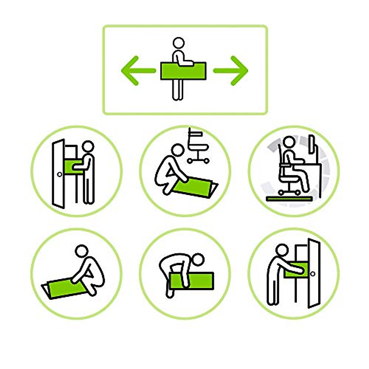 Marvelux Anti-Slip Chair Mat for Hard Floors, 35.5" x 46" Durable White Office Hardwood Floor Protector with Non-Slip Backing, Rectangular, Durable Eco-Friendly Polypropylene, Foldable, Multiple Sizes