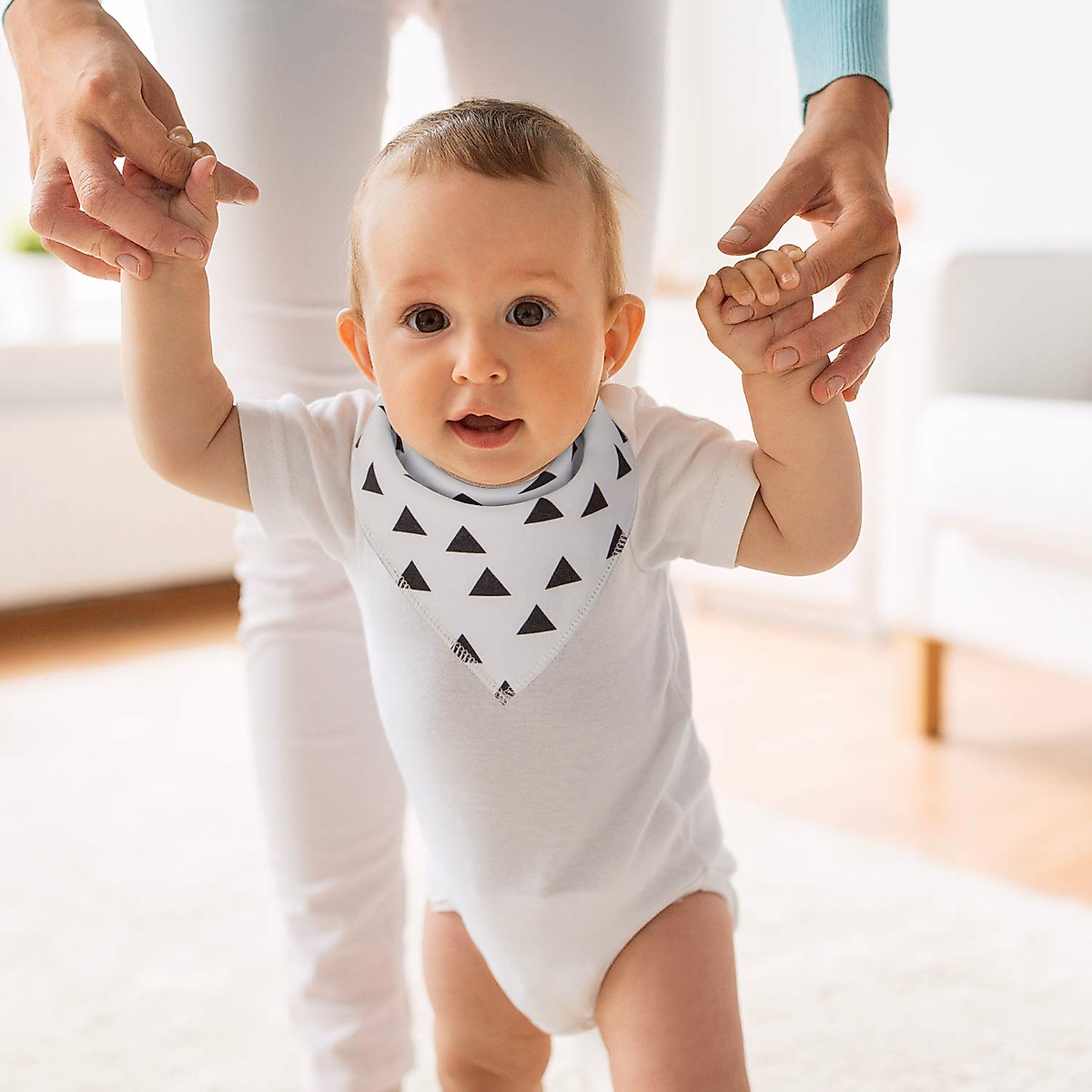 MiiYoung Baby Bibs Baby Bandana Drool Bibs for Drooling and Teething, 100% Organic Cotton and Super Absorbent Bibs for Baby Boys