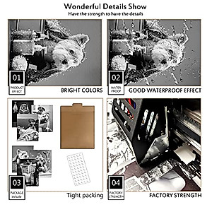 YAODAYAO Bathroom Wall Art Prints Set of 6 Glam Glitter Tissue Bathroom Artwork Wall Black and White Canvas Poster Modern Fun Fashion Wall Art Dog Funny Bathroom Wall decor (8"x10" UNFRAMED)