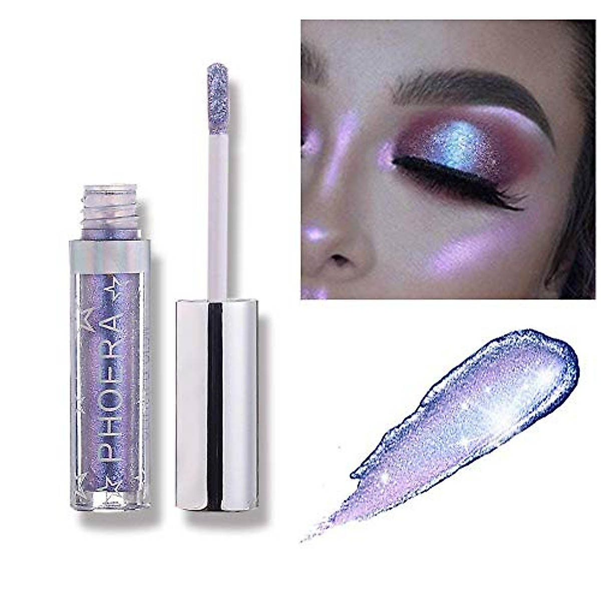 Corleone Glitter Eyeshadow, Shiny Liquid Eyeshadow Eyeliner, Long Lasting Quick-Drying Opaque Gel-Based Formula Creates High-Impact Multi-Dimensional Eye Shadow Set, Gift for Girls and Women (A9)