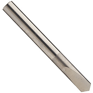 Chicago Latrobe 78485 780 Solid Carbide Spade Drill Bit, Uncoated (Bright) Finish, Round Shank, 118 Degree Conventional Point, 5/32" Size