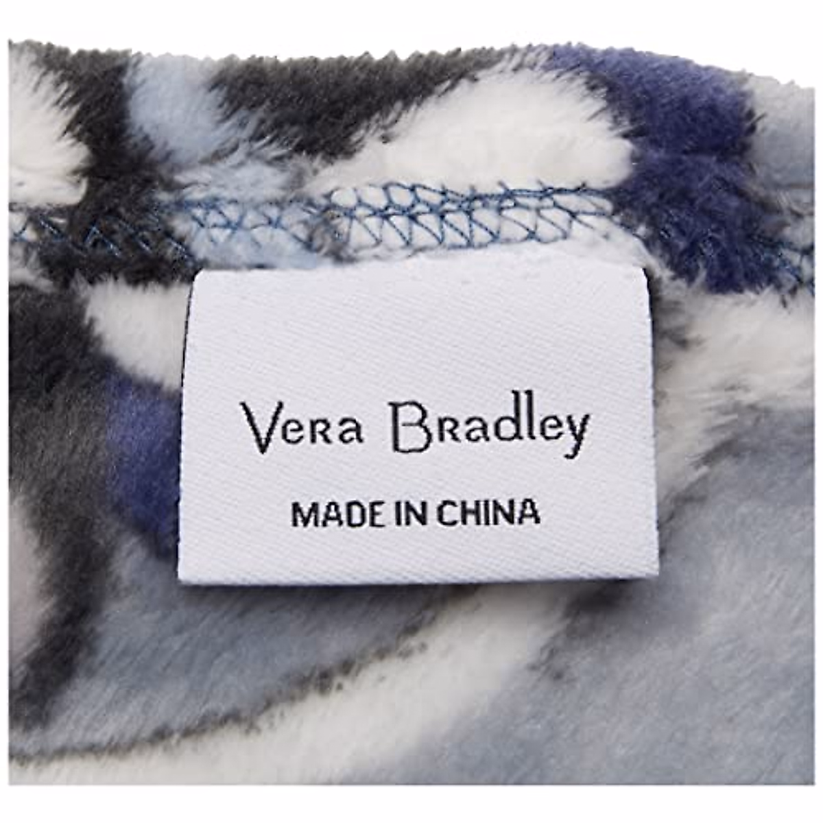 Vera Bradley Women's Oversized Fleece Plush Throw Blanket, Plaza Tile, King