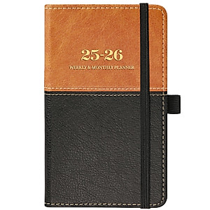 2023 Pocket Planner - Pocket Calendar 2023, Weekly Monthly Planner from January 2023 to December 2023, Small Planner for Purse with Elastic Closure, Inner Pocket