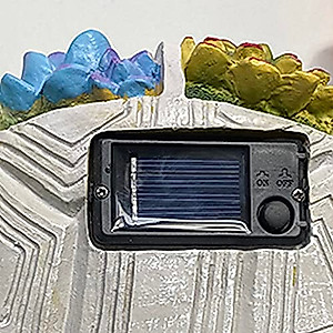 Lartiso Deco Solar Outdoor Garden Statue Turtle Figurine with 7 LED Lights for Patio, Balcony, Yard, Lawn Ornament to Welcome The New Year