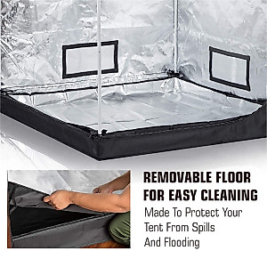 CDMALL Grow Tent Room Complete Kit 48"x48"x80" Kit Hydroponic Growing System Indoor Plants Growing Dark Room + Hydroponics Growing Setup Accessories (48"x48"x80" Kit)