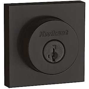 Kwikset 159SQT-11PS Halifax Square Double Cylinder Deadbolt Smart Key Venetian Bronze Finish
