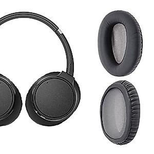 1 Pair Earpads Compatible with Sony WH-CH700N MDR-ZX770BN ZX780DC Headphones Replacement Ear Cushions Heaset Repair Parts Black
