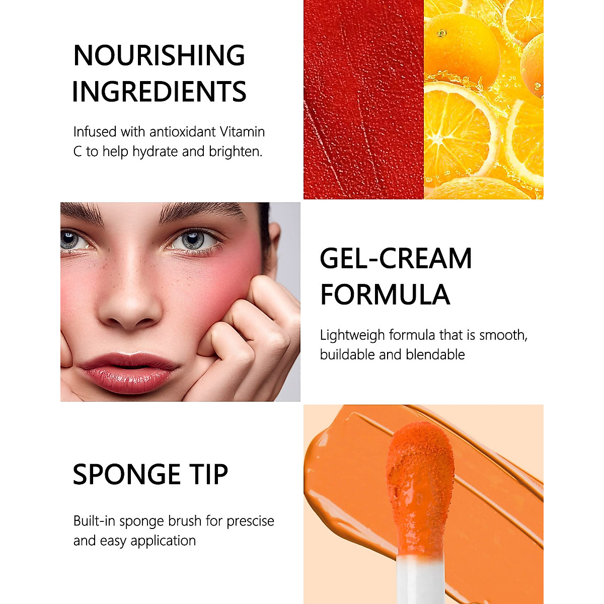 Liquid Blush, Cream Blush Makeup, Natural-Looking Matte Blush for Cheeks, Lightweight, Breathable Feel, Long-Wearing, Smudge Proof, Dewy Finish, Cruelty-free (002-Haze)