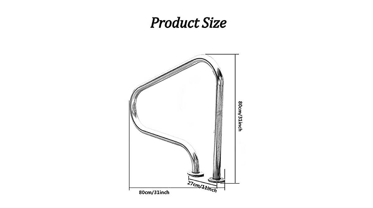 BTZHY Stainless Steel Pool Handrails | Safe & Easy Install