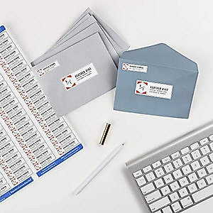 Avery Mailing Address Labels, Inkjet Printers, 10,000 Labels, 1/2 x 1-3/4, Permanent Adhesive, Easy Peel (5 Packs 8167)