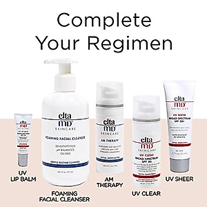 EltaMD UV Lip Balm Sunscreen for Lips, SPF 36 Lip Sunscreen with Zinc Oxide, Moisturizing Lip Balm for Dry Cracked Lips, Water Resistant SPF Lip Balm, Fragrance-Free, 1 Pack, 0.28 oz Tube