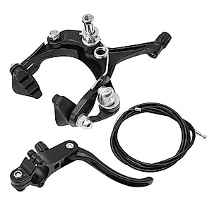 UOIENRT Front& Rear Bike Brake Kit Caliper Side Pull Alloy Bike Brake Caliper Kit Replacement for Road Bikes(Black)