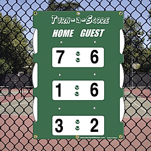 Oncourt Offcourt Turn-a-Score - Tennis Score Keeper/Attaches to Net/New UV Protection