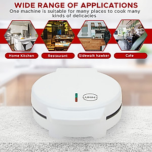 Lumme Waffle Maker Electric Waffle Maker Machine Waffle Iron for Individual Waffles, Paninis, Hash browns, other on the go Breakfast, Lunch, or Snack (White)