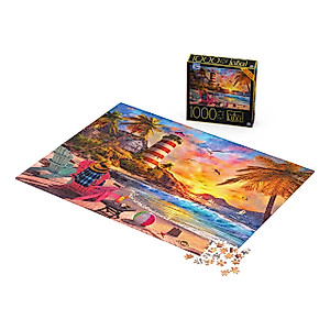 Big Ben Luxe 1000-Piece Jigsaw Puzzle, for Adults and Kids Ages 8 and up, Tropical Sunset