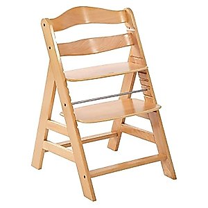 Hauck - Fun for Kids Hauck Alpha Tray + 5-Point Harness, 3 in 1 Table Set for Hauck Wooden Highchair Alpha+, Depth Adjustable Table, Removable Tray, Cup Moulding, Elevated Edge, White