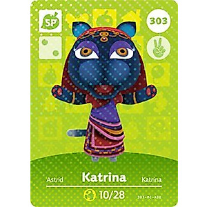 Katrina - Nintendo Animal Crossing Happy Home Designer Amiibo Card - 303