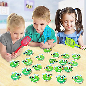 SpringFlower Sight Word Game, Sight Word Educational Toy for Age of 3,4,5,6 Year Old Kids, Boys & Girls,Homeschool,Visual, Tactile and Auditory Learning, 120 Pieces