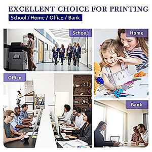 Mooho (with Chip 206A Toner Cartridges Set Compatible for HP 206A 206X Toner Cartridges Replacement for HP Color Pro MFP M283fdw M283cdw M255dw M282nw M283 M255 M282 Series Printer -BK/C/M/Y, 4 Pack