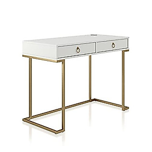 CosmoLiving by Cosmopolitan CosmoLiving Camila, White Writing Desk