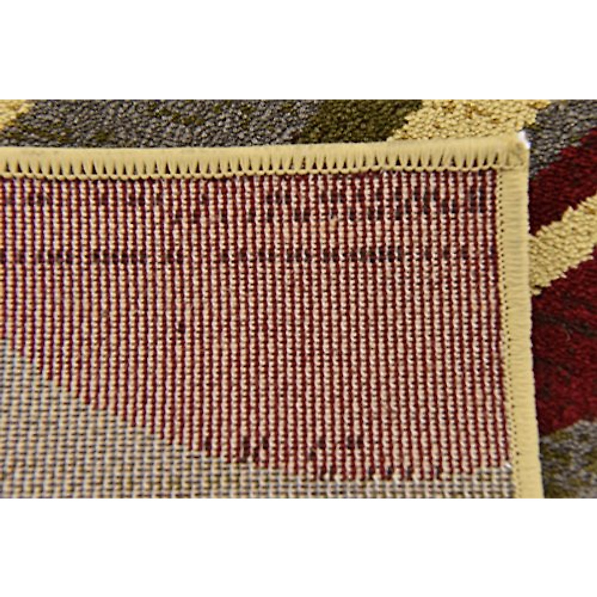 Unique Loom Barista Collection Area Rug - Ngada (2' 2" x 6' 1" Runner, Beige/ Red)